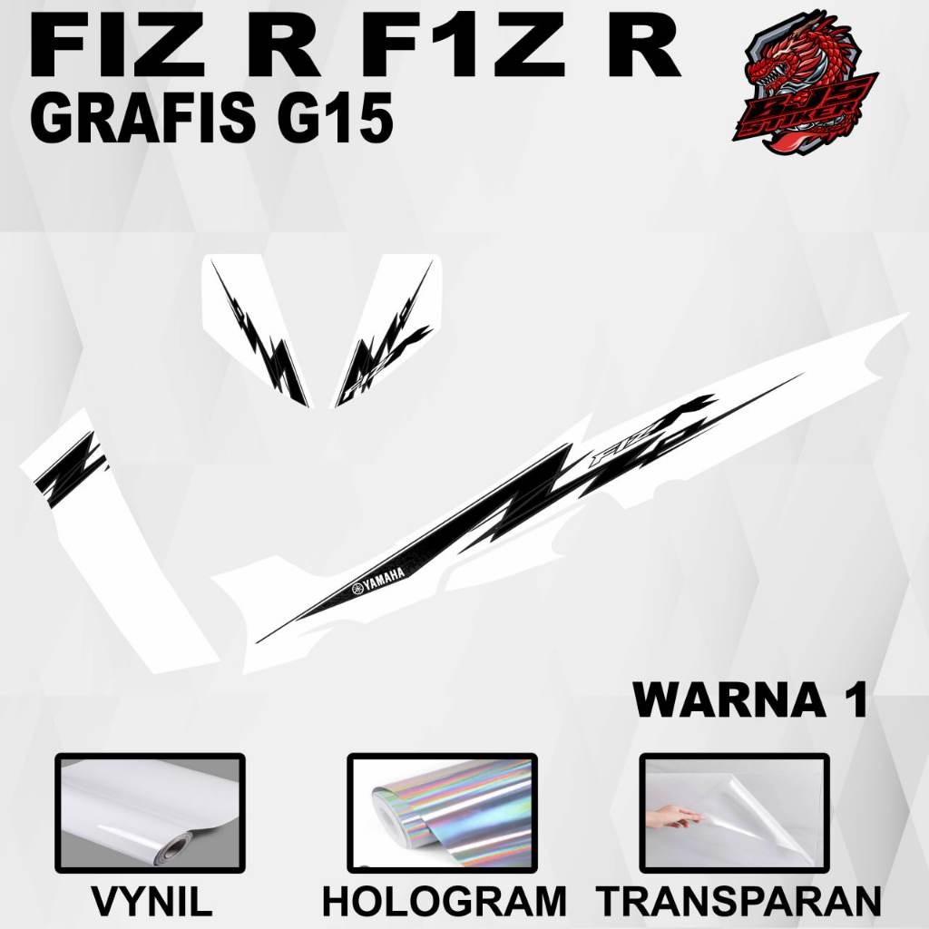 Jual stiker sticker Yamaha fiz r F1z r FIZ r GRAFIS g15 - stiker ...