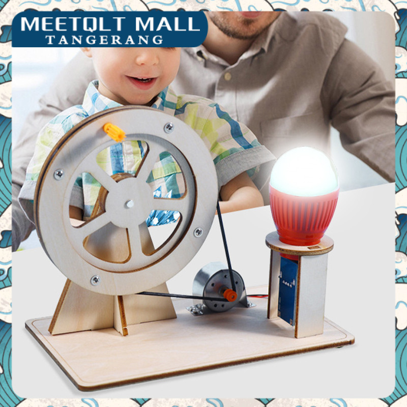 Jual Diy Listrik Rakitan Generator Bohlam Kayu Mainan Edukasi Generator ...