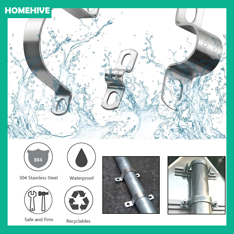 Jual Pvc Klem Omega Clamps Omega 1/2" 3/4" Klem Pipa Conduit Klem Pipa ...