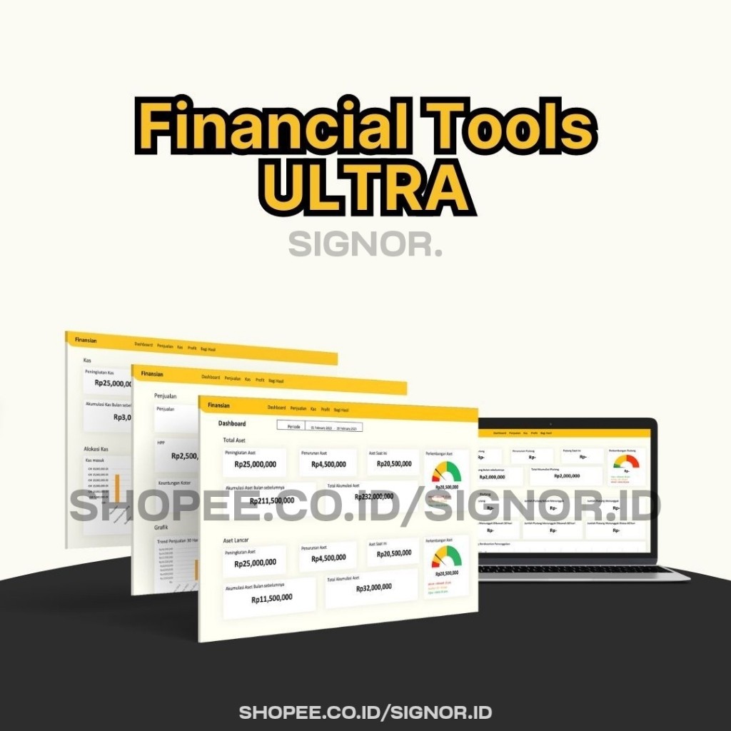 Jual [T8530] Financial Tools Ultra - Template Aplikasi Google Sheet ...