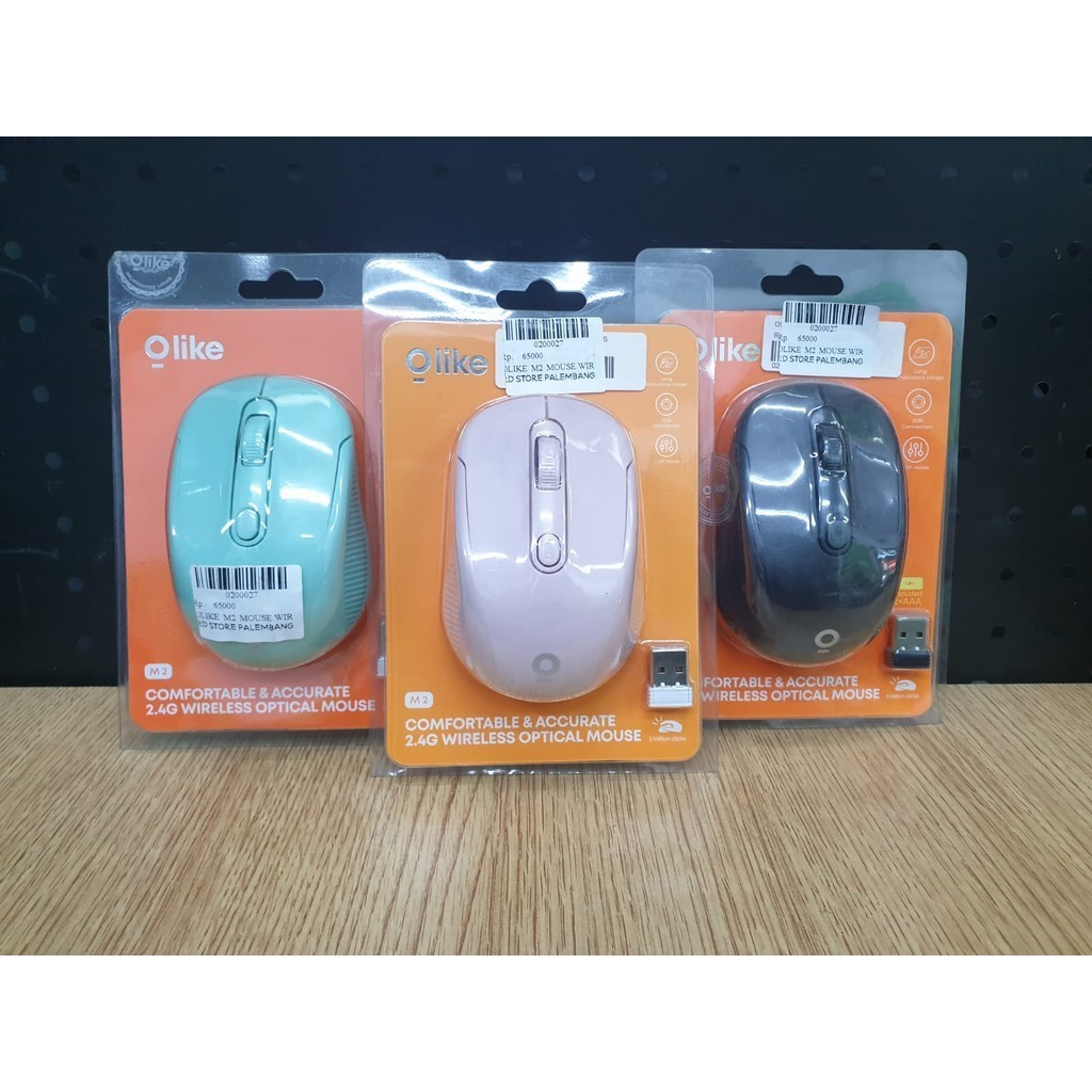 Jual OLIKE M2 MOUSE WIRELESS OPICAL 2.4GHZ | Shopee Indonesia