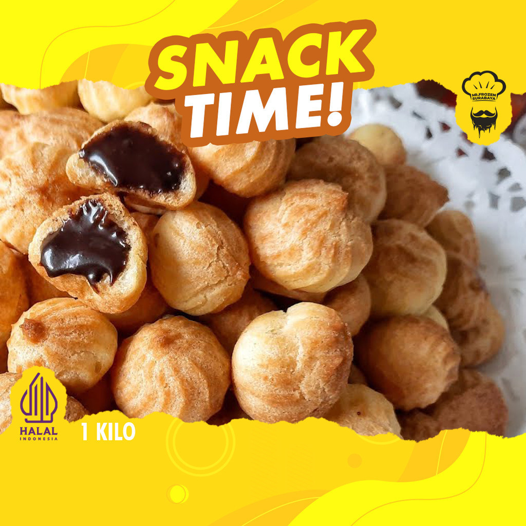 Jual [1 KILO] Kue Soes Kering Sus Kering Isi Aneka Rasa Coklat ...