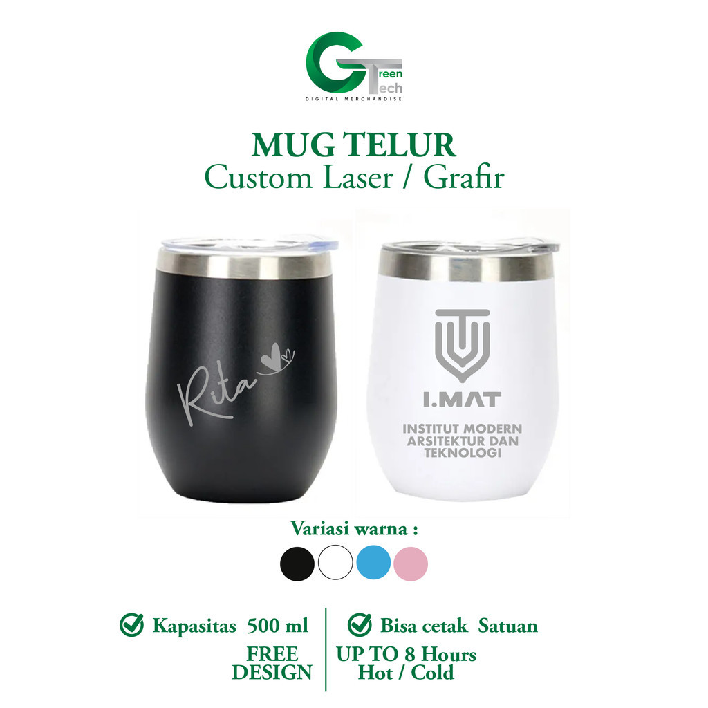 Jual CUSTOM Mug Telur CUSTOM EGGY MUGS Custom Grafir | Shopee Indonesia