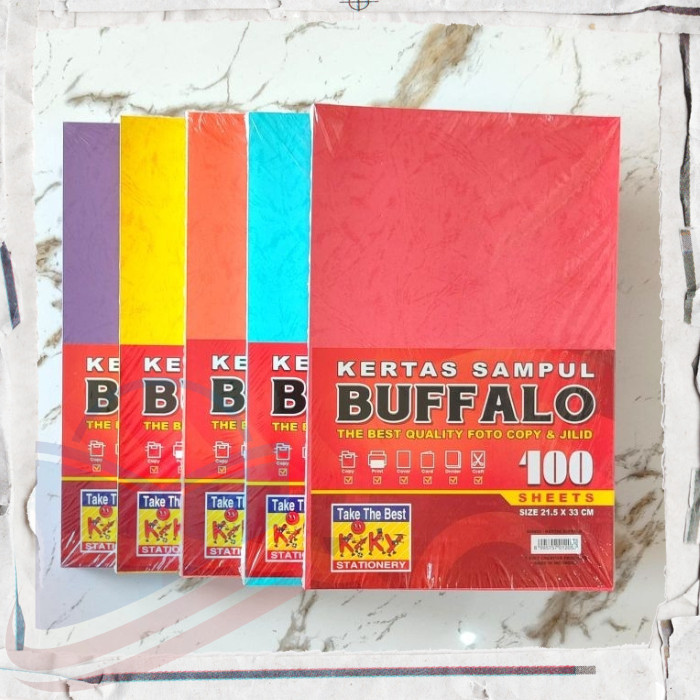 Jual Kertas Buffalo / Kertas Sampul Jilid Kiky F4 isi 10 Lembar ...
