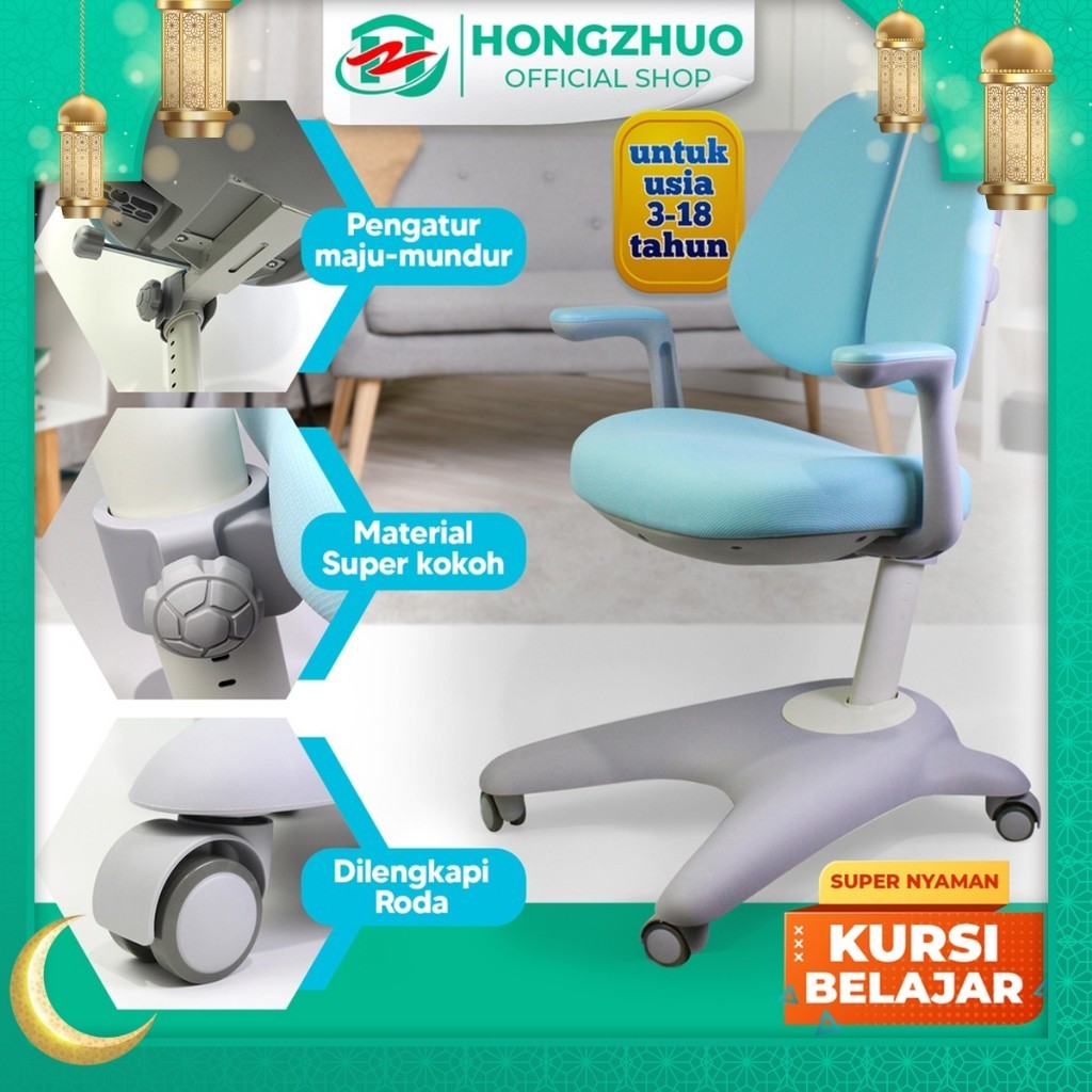 Jual Hongzhuo Kursi Belajar Anak Kaki Huruf U Kursi Sekolah Table Board ...