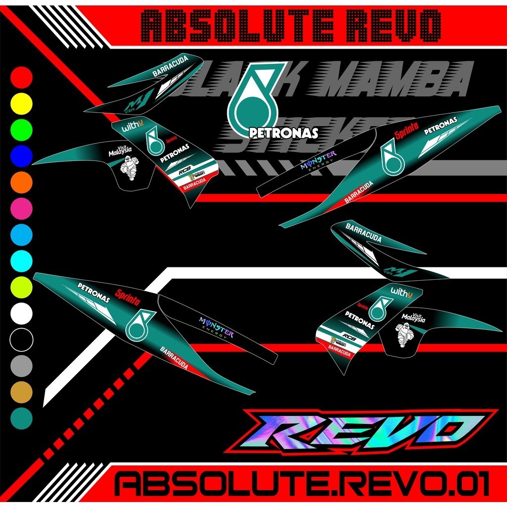 Jual Striping Sticker Revo Absolute - Stiker Lis Variasi Revo 2010-2013 ...