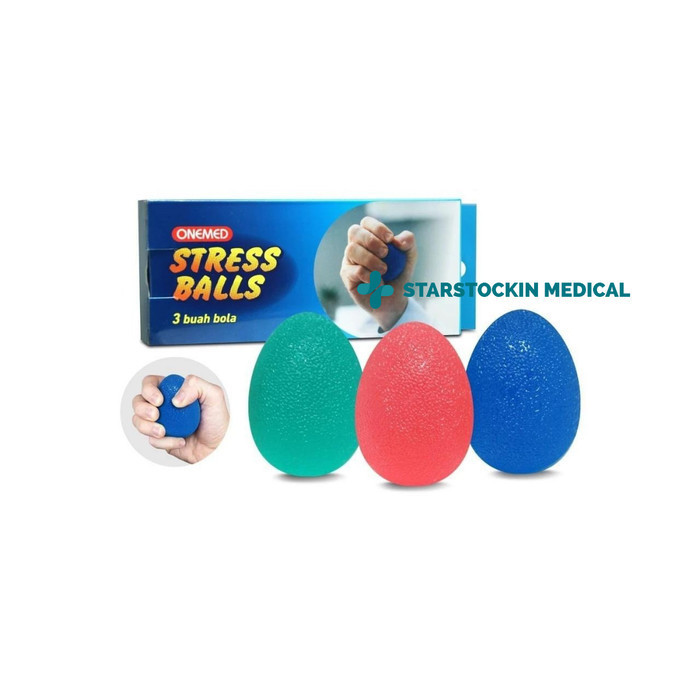 Jual Bola Terapi Stress Balls Onemed Box Isi 3 pcs | Shopee Indonesia