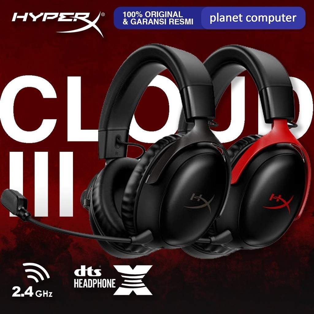 Jual HyperX Cloud III Gaming Headset Cloud 3 Game Headphone ORIGINAL ...