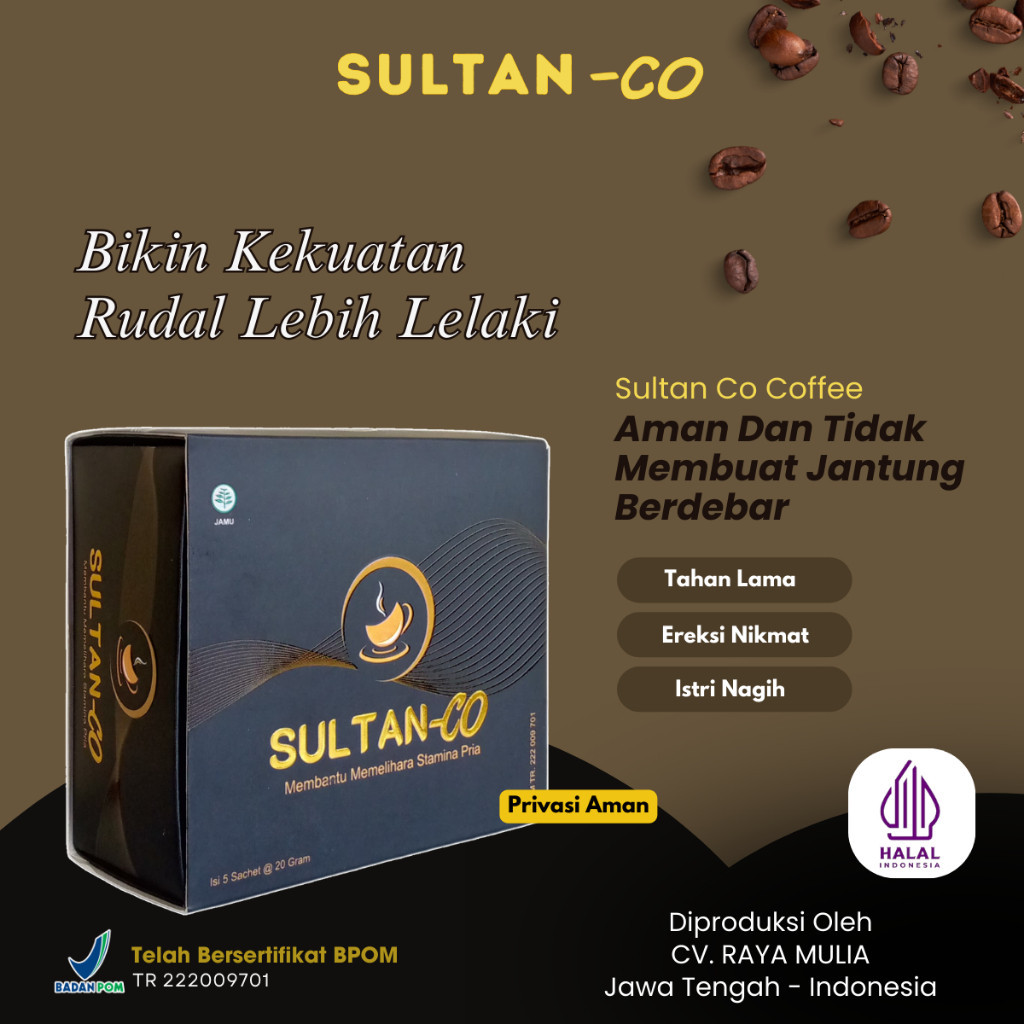 Jual Kopi Sultan Co - Kopi Sultan Buat Pria I Sultan Co 1 Box Isi 5 Sachet | Shopee Indonesia
