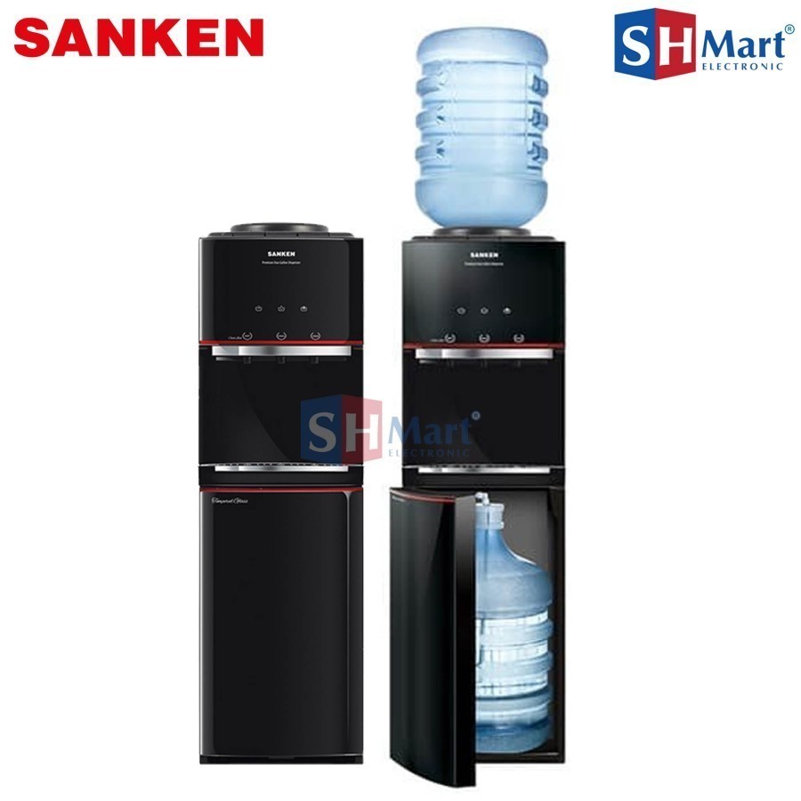 Jual Dispenser Sanken Galon Atas Bawah Temper Glass Body HWD-Z990 BK ...