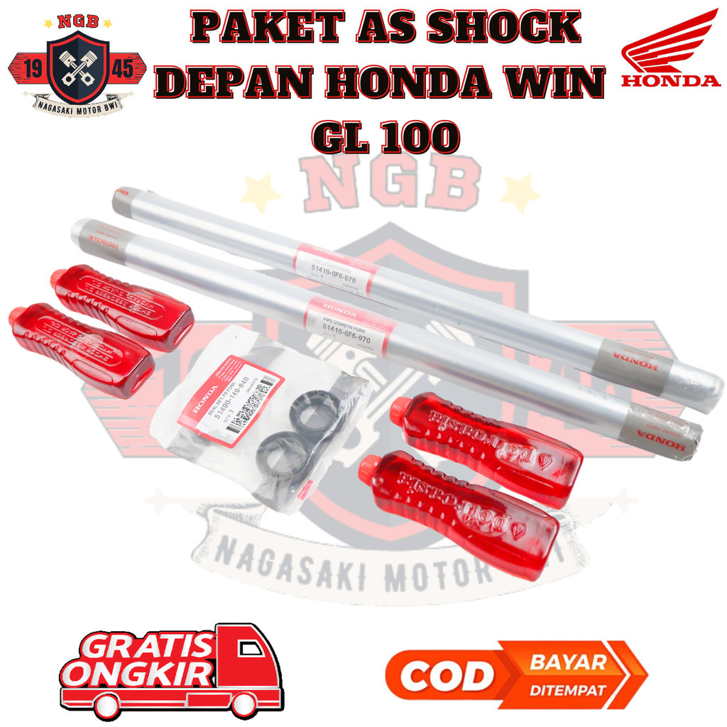 Jual Paket As Shock Depan GF6 Honda WIN & GL 100 / Pipa as shock ...