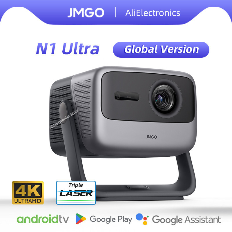Jual Global Version JMGO N1 Ultra Triple Laser Projector 4K UHD 2200CVIA Lumens With Gimbal 3D ...