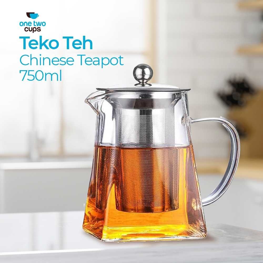 Jual G25 750ml TP-761 Teko Teh Kaca Tahan Panas Api Glass Teapot with Saringan - One Two Cups ...
