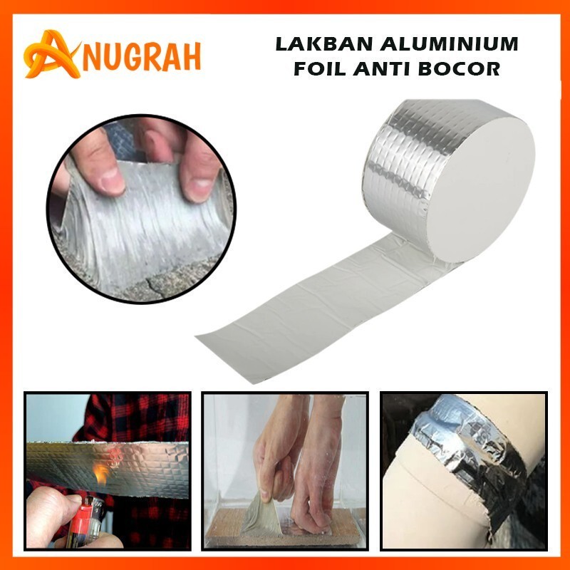 Jual Lakban Anti Bocor / Lem Anti Air / Perekat Super / Alumunium Foil Butyl Rubber Tape ...