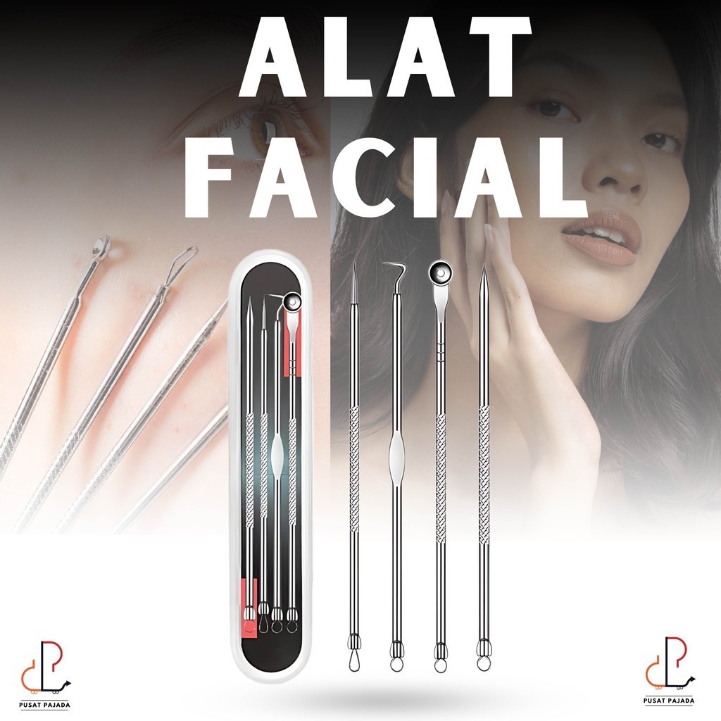 Jual Alat Facial Pencet Jerawat Komedo 4in1 4 in 1 4pcs Pinset Komedo ...