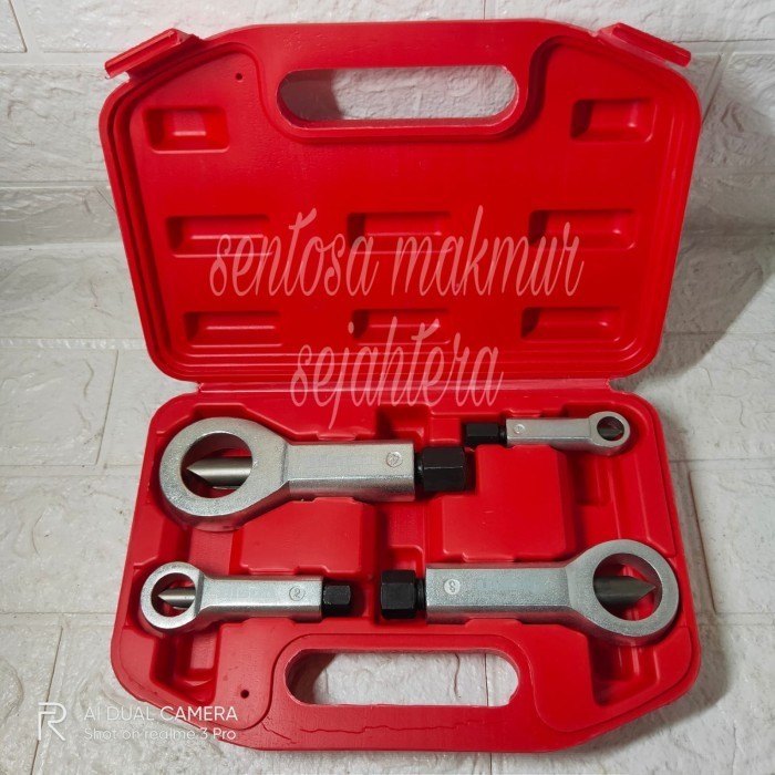 Jual 4PCS Alat Ekstraktor Buka Baut Splitter Nut Bolt Extractor Baut ...