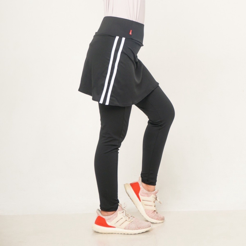 Jual FBS Celana Legging Rok Pendek Stripe Muslimah Leging High Weist HW ...