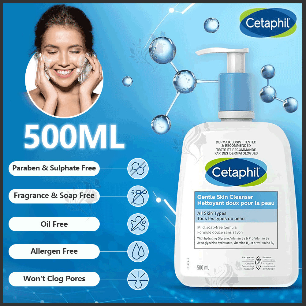 Jual Cetaphil Gentle Skin Cleanser 500 ml/Kemasan Baru/New Original ...