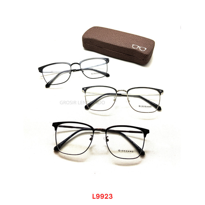 Jual Frame Kacamata Pria / Wanita GRD L9923 Lebar Frame 137 mm Size 52 Model Kotak Full Frame ...