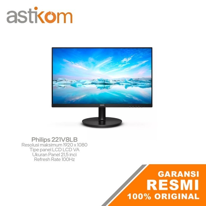 Jual LED Monitor 22" Philips 221V8LB/70 100Hz 4ms VA FHD | Shopee Indonesia