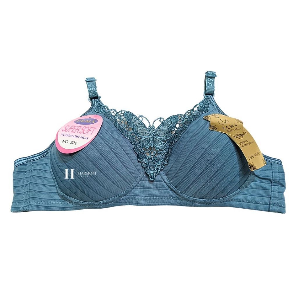 Jual BRA BRUKAT RENDA BH TANPA KAWAT FEMA 202 FEMA 2270 CUP KECIL KAIT ...