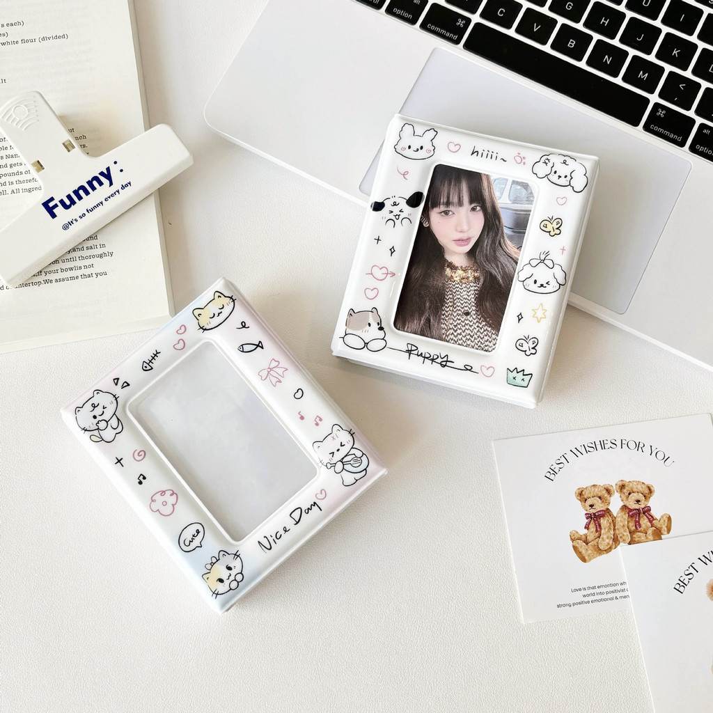 Jual [HARU] 32P Doodle Cat & Dog Series Kolbuk Binder Photocard Album ...