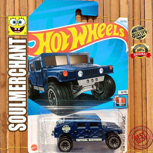 Jual HOTWHEELS HUMMER HUMVEE 2024 BIRU - POLICE H2 H3 ARMY CAMOUFLAGE ...