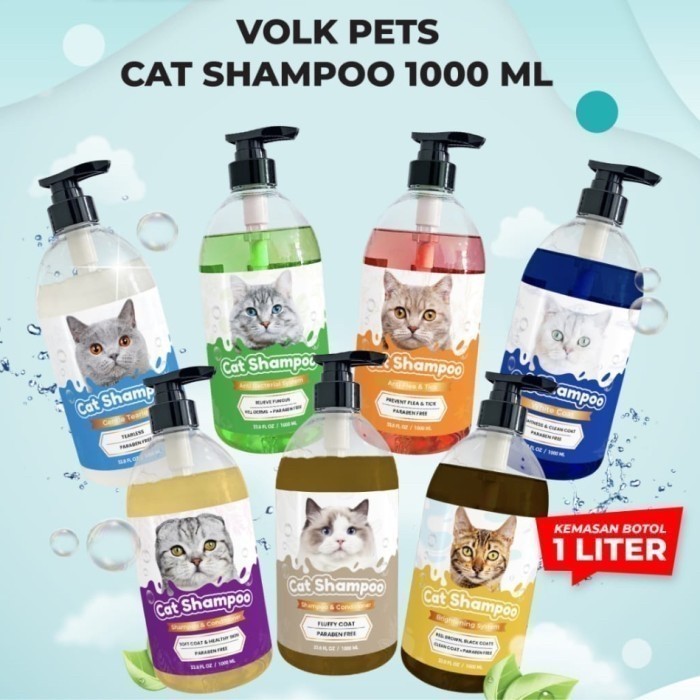 Jual Volk Pets Cat Shampoo 1 L - Sampo Kucing PSID16 | Shopee Indonesia