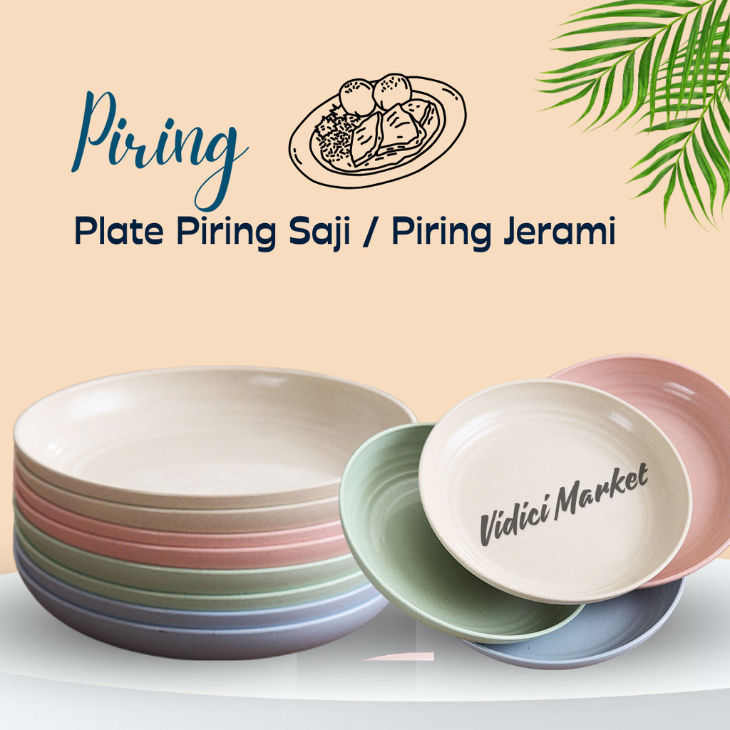 Jual Plate Piring Saji / Piring Jerami | Shopee Indonesia