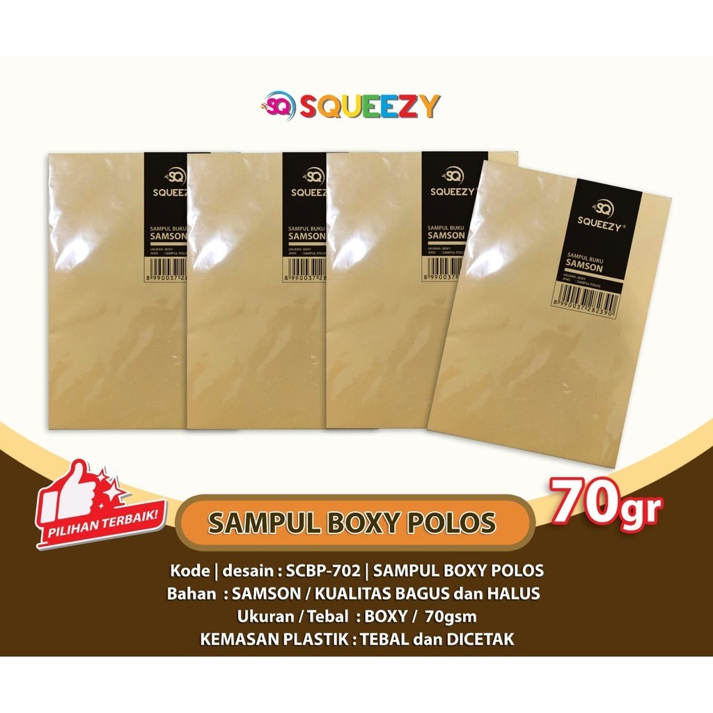 Jual Sampul BOXY Buku Coklat Polos Ukuran (Pak Isi 20 Lembar) | Shopee ...