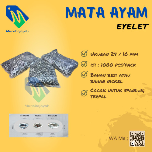 Jual Mata Ayam Banner 10 MM | Mata ayam Ukuran 24 | Mata Spanduk ...