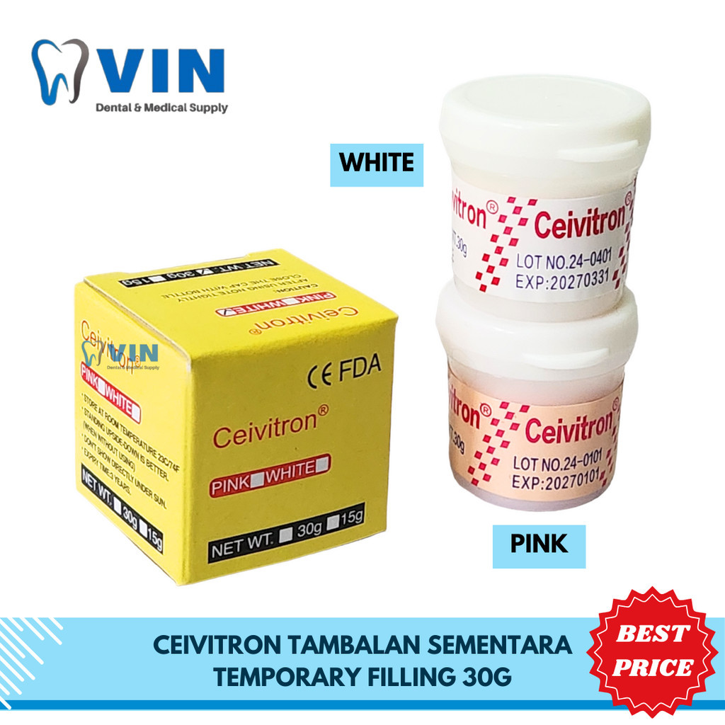 Jual Ceivitron temporary filling tambalan sementara dental / cavit ...