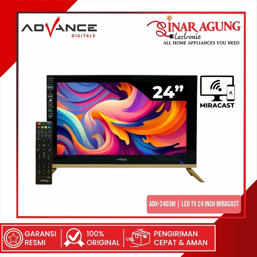 Jual ADVANCE ADV-2403M / ADV2403M LED TV DIGITAL 24 INCH - GARANSI ...