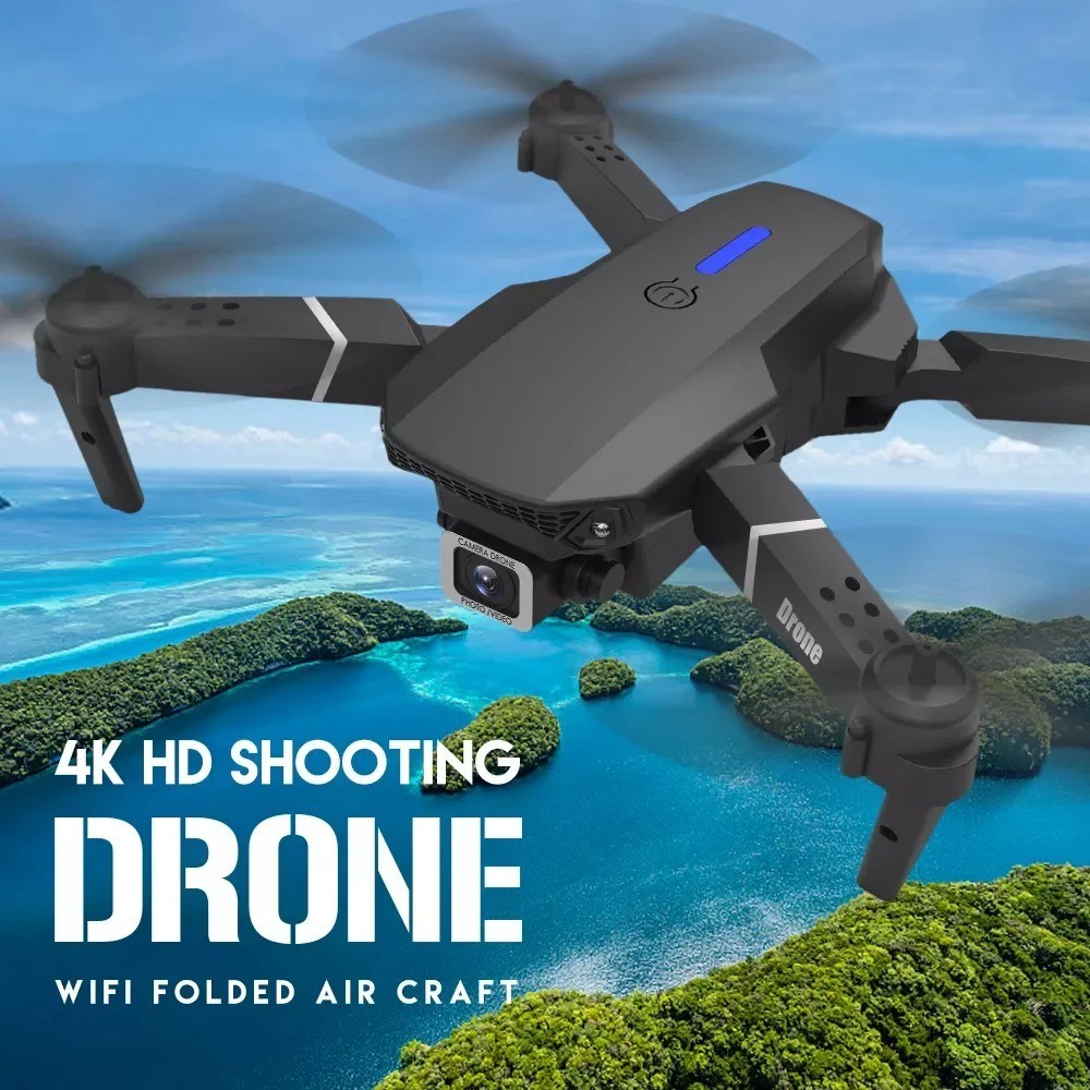 Jual Toy Studio Smart Drone E88 Pro 4k HD Camera Shoot Original Indoor ...