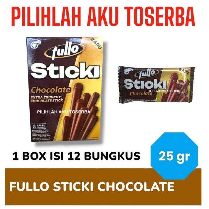 Jual STICKI FULLO CHOCOLATE 25 gram - ( HARGA 1 BOX ) | Shopee Indonesia