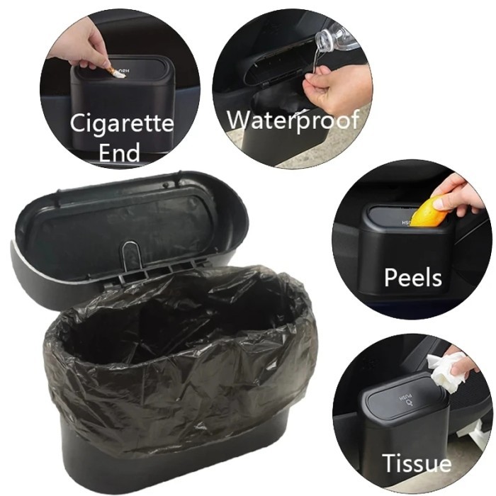 Jual Tempat Sampah Tong Kotak Mini Gantung Samping Side Pocket Tempel ...