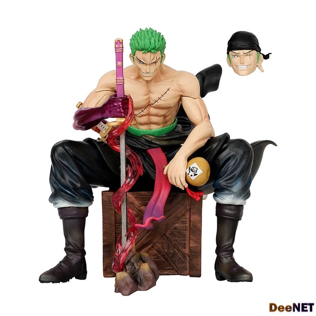 Jual Zoro Evil Studio BT Sitting One Piece 14.5cm Action Figure PVC D ...
