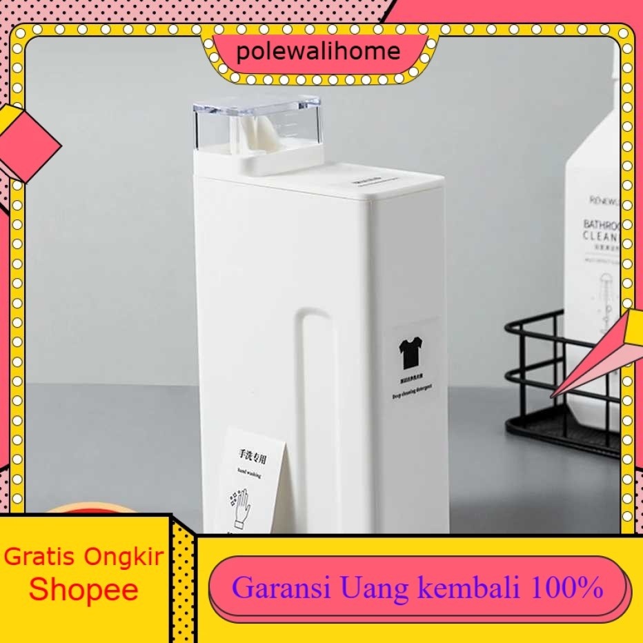 Jual HOMEY Wadah Botol Refill Deterjen Cair Laundry Softener 1L - HM1L ...