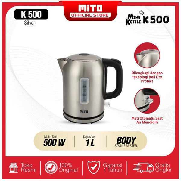 Jual MITO Electric Kettle Mini 1L Ketel Listrik Mini Praktis dan Cepat ...