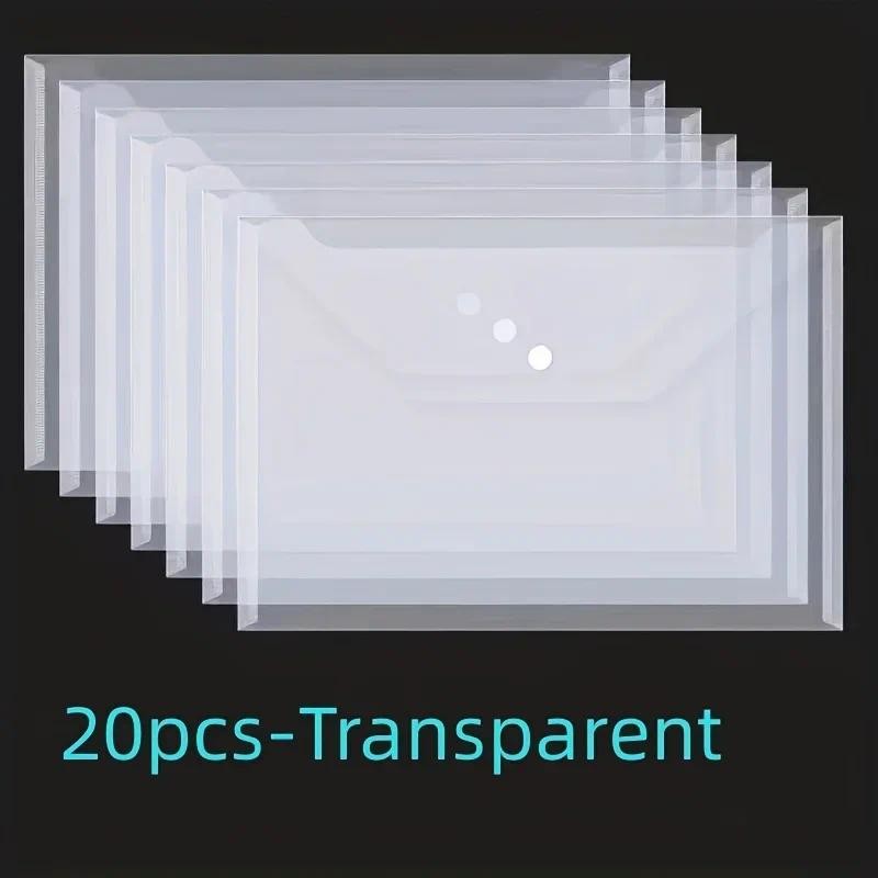 Jual 20 packs, plastic envelope, transparent reusable poly envelope ...