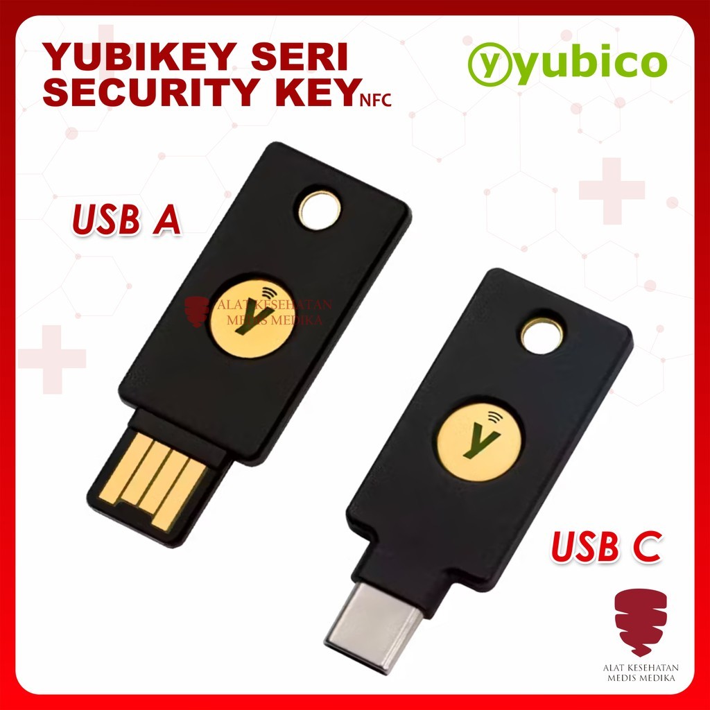 Jual Yubikey Yubico 5 5c Nfc Security Key Usb And Two Factor Authentication Usb A Usb C Shopee