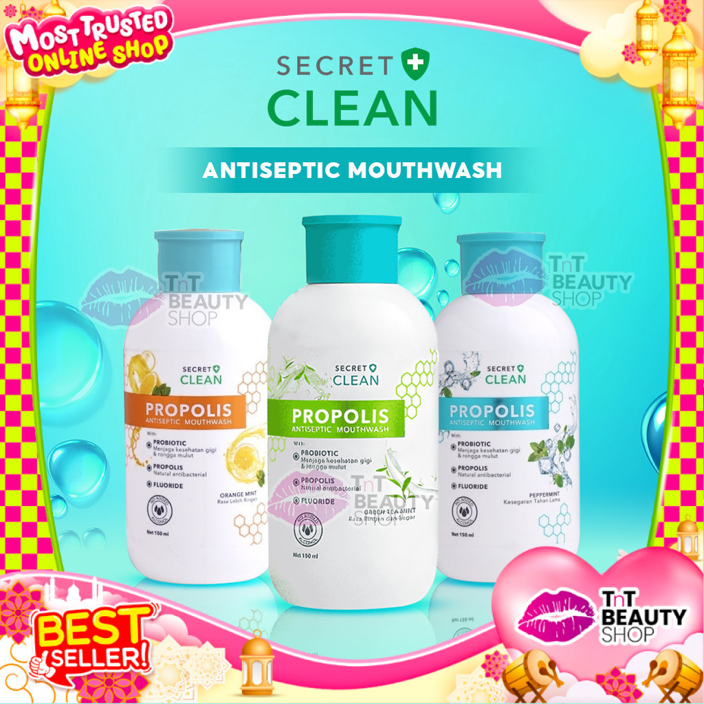 Jual Secret Clean Propolis Antiseptic Mouthwash 150ml | TnT Beauty Shop ...