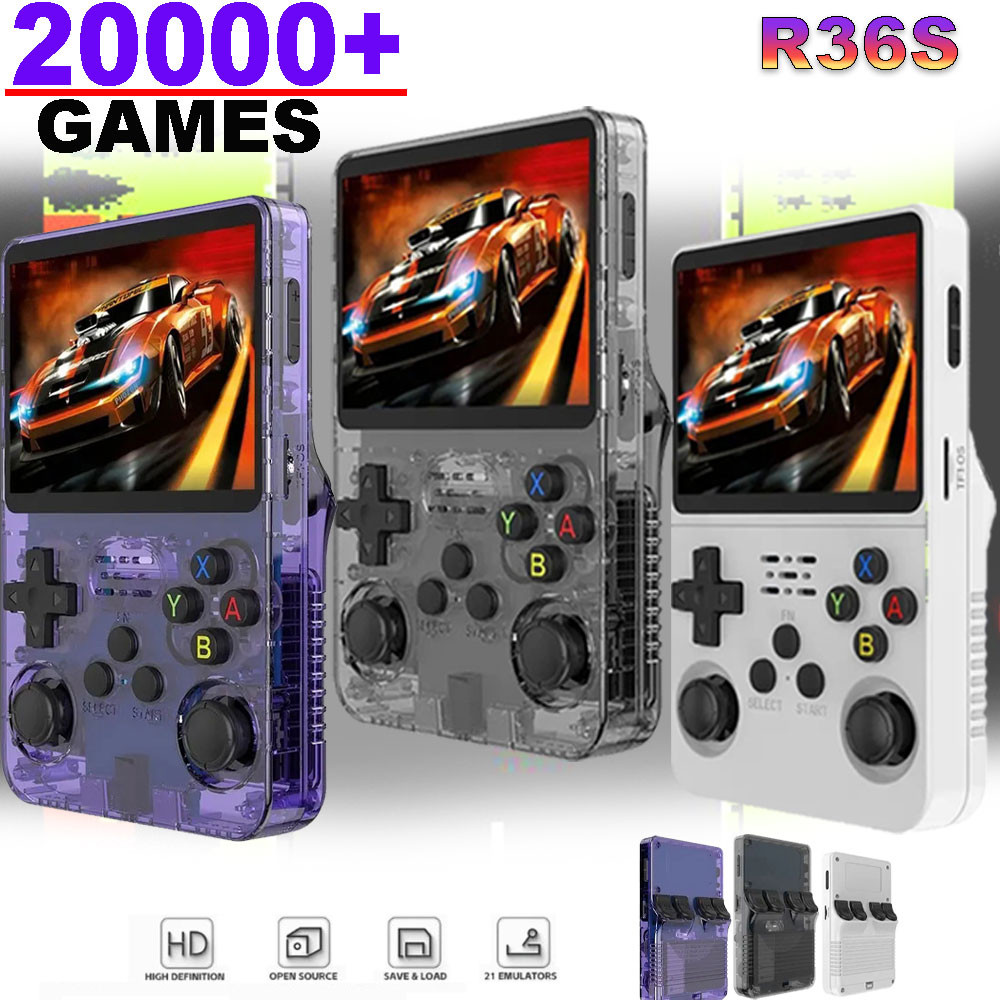 Jual R36S Handheld Game Console 3.5Inch IPS Screen 128G Classic Retro ...