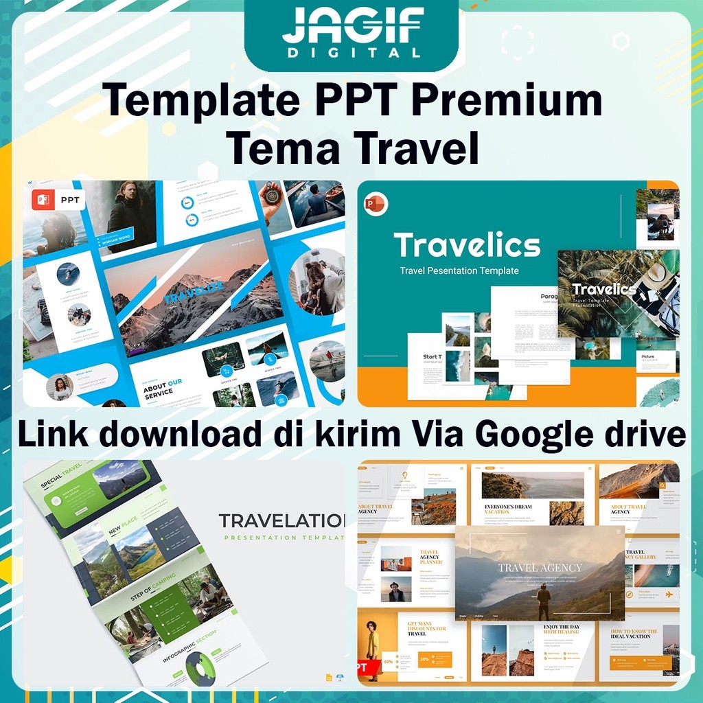 Jual 110 Template PPT Premium Tema Travel | Shopee Indonesia