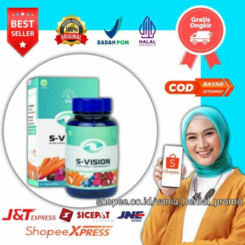Jual S-VISION Asli Original Obat Herbal Mata Minus Plus Silinder Miopia ...