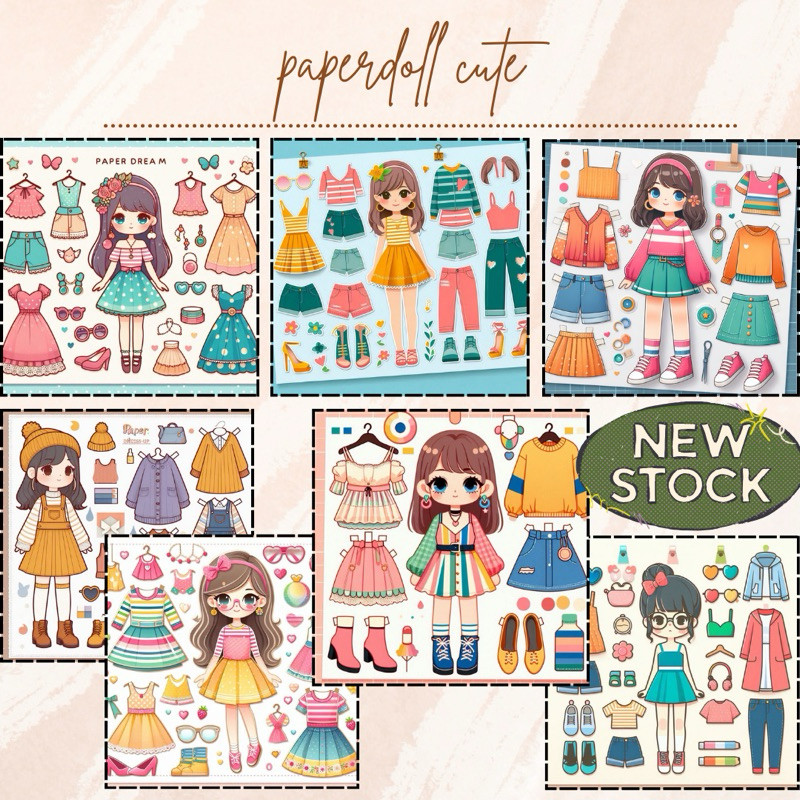 Jual (NEW) PAPERDOLL BEPE BEPE MAINAN KERTAS BP ORANG ORANGAN KERTAS ...