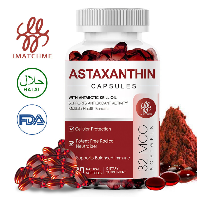 Jual iMATCHME Astaxanthin Capsules with Antarctic Krill Oil, Fish Oil ...