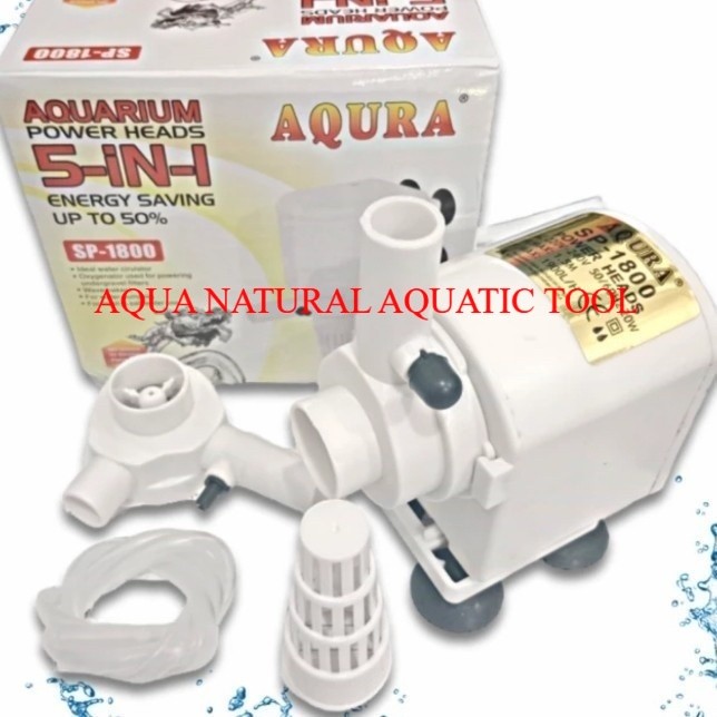 Jual AQURA Pompa Air Celup Power Head AQURA SP 1800 SP1800 20 watt ...