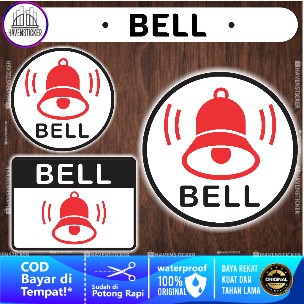 Jual Stiker Bell Sticker Tekan BELL Pintu | Shopee Indonesia