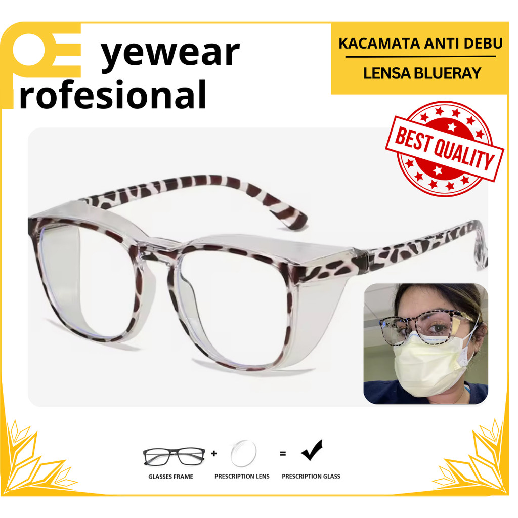 Jual Kacamata Antidebu dan angin APD cocok saat berkendara dan ...